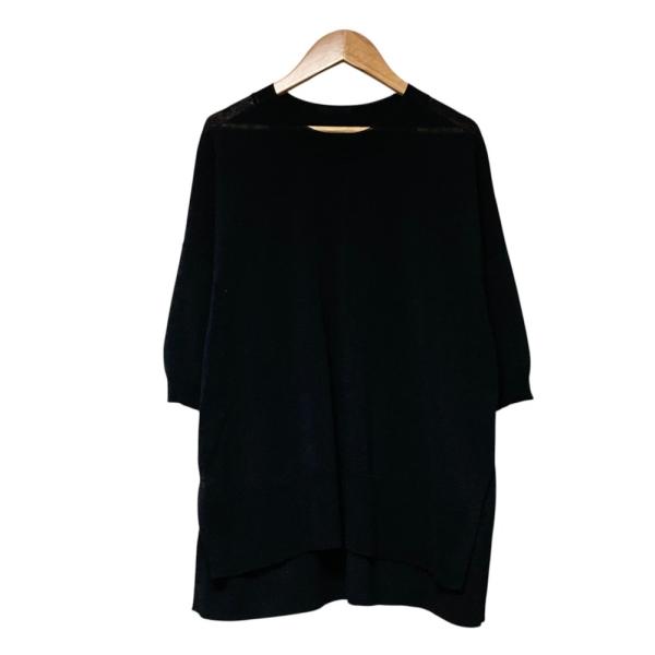 【商品名】24SS theory luxe セオリーリュクス FORTUNA ARLO HS ニットトップス サイズ38 ブラック【ブランド】theory luxe セオリーリュクス【対象】レディース【ランク】SA ※若干の使用感はあるが、...