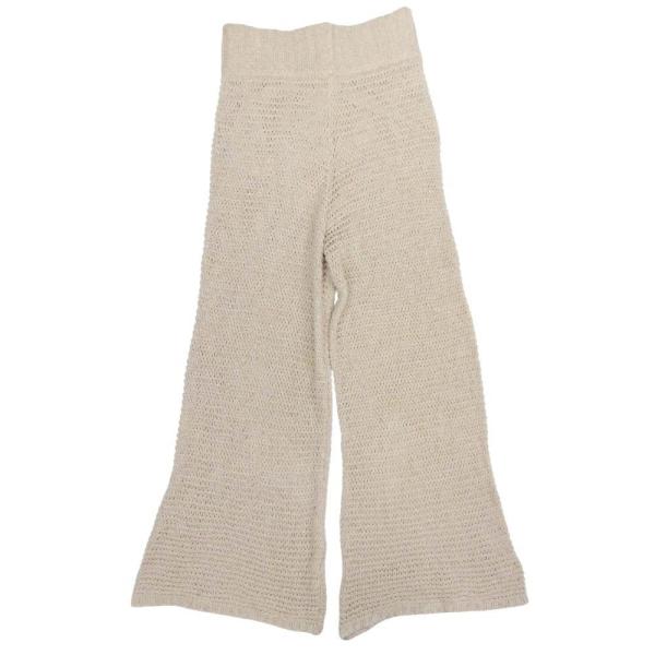 【商品名】19SS LITTLE SUZIE リトルスージー Crochet Knit Pants クロシェ ワイド ニット パンツ ボトムス リネン混 ONE ベージュ【ブランド】little suzie リトルスージー【対象】レディース...