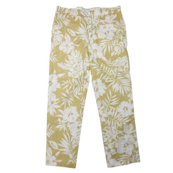 【商品名】Inpaichthys Kerri インパクティスケリー パンツ ボタニカル テーパードシルエット ノータック M マスタード 白 ホワイト【ブランド】Inpaichthys kerri インパクティスケリー【対象】メンズ【ランク...