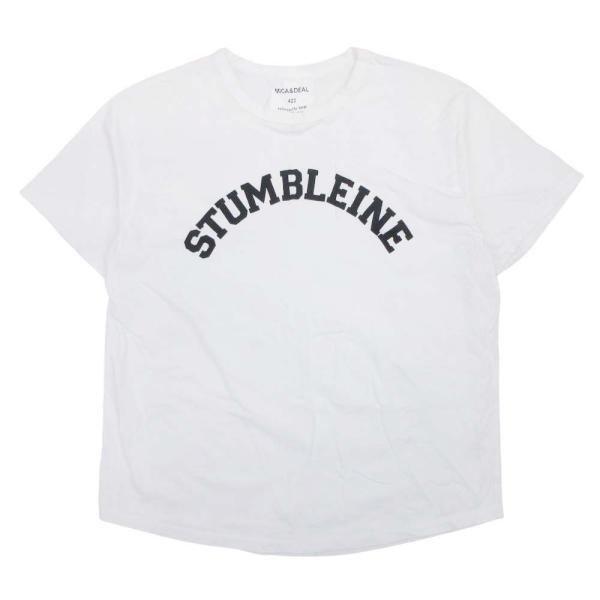 【商品名】MICA&amp;DEAL マイカアンドディール STUMBLEINE pt T-shirt プリント Tシャツ カットソー トップス 半袖 36 白 ホワイト【ブランド】MICA&amp;DEAL マイカアンドディール【対象】レ...