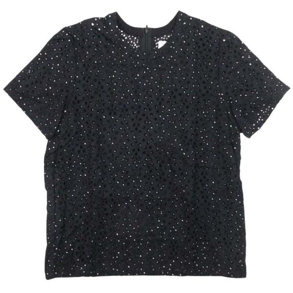 【商品名】AKIRANAKA アキラナカ 半袖 水玉 ドット カットワークレース ブラウス トップス カットソー 36 ブラック ホワイト【ブランド】AKIRA NAKA アキラナカ【対象】レディース【ランク】NS ※新品同様の商品・未使用...