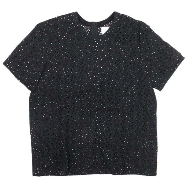 【商品名】AKIRANAKA アキラナカ 半袖 水玉 ドット カットワークレース ブラウス トップス カットソー 38 ブラック ホワイト【ブランド】AKIRA NAKA アキラナカ【対象】レディース【ランク】NS ※新品同様の商品・未使用...