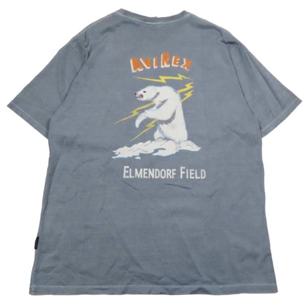 【商品名】AVIREX アヴィレックス FADE WASH ALASKA T-SHIRT Tシャツ 半袖 プリント フェイドウォッシュ アラスカ カットソー XL グレー【ブランド】AVIREX アヴィレックス【対象】メンズ【ランク】SA ...