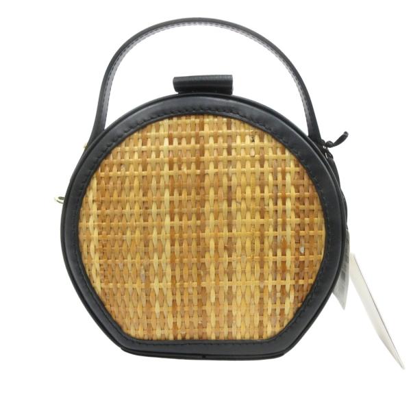 【商品名】anita bilardi アニタビラルディ かご ラタン レザー ショルダー バッグ 鞄 黒 ブラック【ブランド】ANITA BILARDI アニータビラルディ【対象】レディース【ランク】NS ※新品同様の商品・未使用品【カラー...