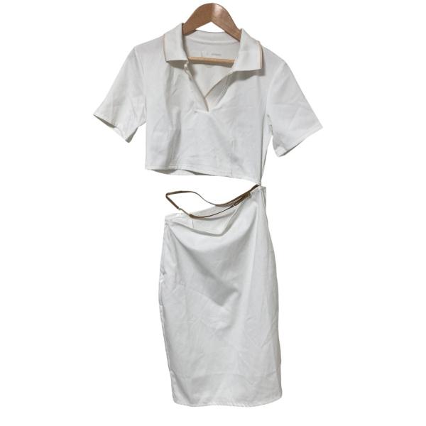 【商品名】Nike x Jacquemus ナイキ x ジャックムス La Robe Polo ポロワンピース DN3239-100 Lサイズ ホワイト【ブランド】NIKE ナイキ【対象】レディース【ランク】NS ※新品同様の商品・未使用品...