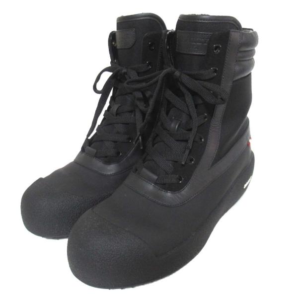 【商品名】BALLY バリー CROKER-T/30 ボアライニング レースアップ ショートブーツ US10D 27.5〜28cm相当 ブラック【ブランド】BALLY バリー【対象】メンズ【ランク】SA ※若干の使用感はあるが、全体的に状態...