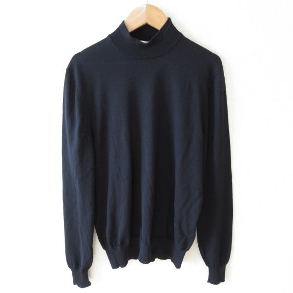 【商品名】s.moritz サンモリッツ ハイネック ニット プルオーバー カットソー セーター 46 ネイビー【ブランド】s.moritz サンモリッツ【対象】メンズ【ランク】SA ※若干の使用感はあるが、全体的に状態の良い商品【カラー】...