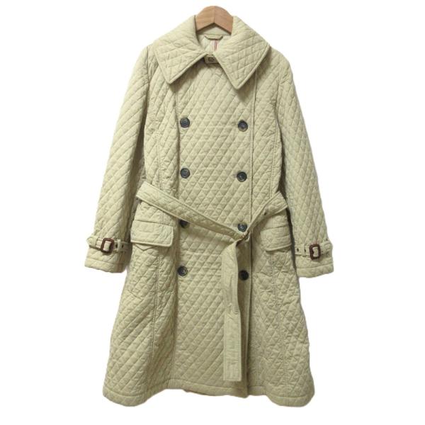 【商品名】WEEKEND MaxMara ウィークエンドマックスマーラ キルティング ベルト付き ワイドカラー トレンチコート 46 Lサイズ相当 ベージュ【ブランド】MAX MARA WEEK END LINE マックスマーラ ウィークエ...