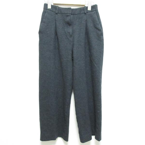 【商品名】良品 22AW theory luxe セオリーリュクス ARDENT BEREN タック ワイドパンツ スラックス サイズ38 グレー【ブランド】theory luxe セオリーリュクス【対象】レディース【ランク】A ※使用感は...