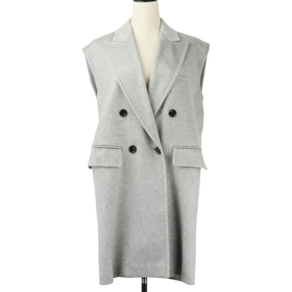 【商品名】22SS Max Mara マックスマーラ SCOGLIO カシミヤ100% ロングジレ ベスト ノースリーブコート 127601196 サイズ38 グレー【ブランド】MAX MARA マックスマーラ【対象】レディース【ランク】S...