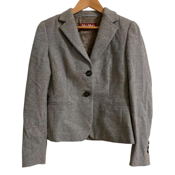 【商品名】Max Mara STUDIO マックスマーラステュディオ ウール シングル テーラードジャケット サイズ40 グレー【ブランド】Max Mara STUDIO マックスマーラ ステュディオ【対象】レディース【ランク】SA ※若干...