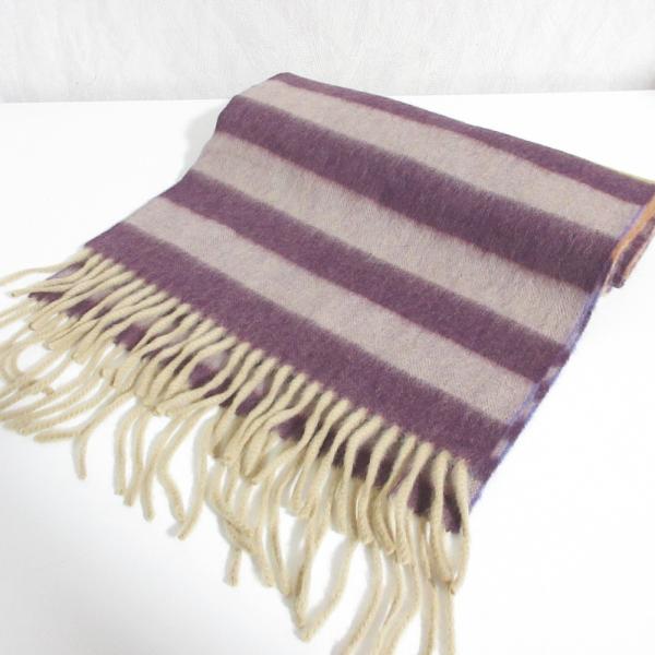 【商品名】BEGG ベグ トゥモローランド別注 スコットランド製 アンゴラブレンド ストール マフラー マルチカラー【ブランド】BEGG ベグ【対象】レディース【ランク】SA ※若干の使用感はあるが、全体的に状態の良い商品【カラー】 パープ...