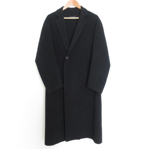 【商品名】LOEFF ロエフ W/CA ウール カシミヤ ビーバー メルトン リバー チェスターコート サイズ1 ブラック【ブランド】LOEFF ロエフ【対象】レディース【ランク】A ※使用感はあるが、傷や汚れの少ない商品【カラー】ブラック...