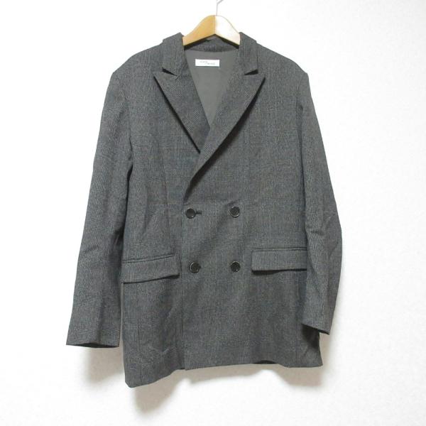 【商品名】STATE OF MIND ステートオブマインド グレンチェック ブレザー ダブルブレスト テーラードジャケット S グレー【ブランド】STATE OF MIND ステートオブマインド【対象】レディース【ランク】SA ※若干の使用...