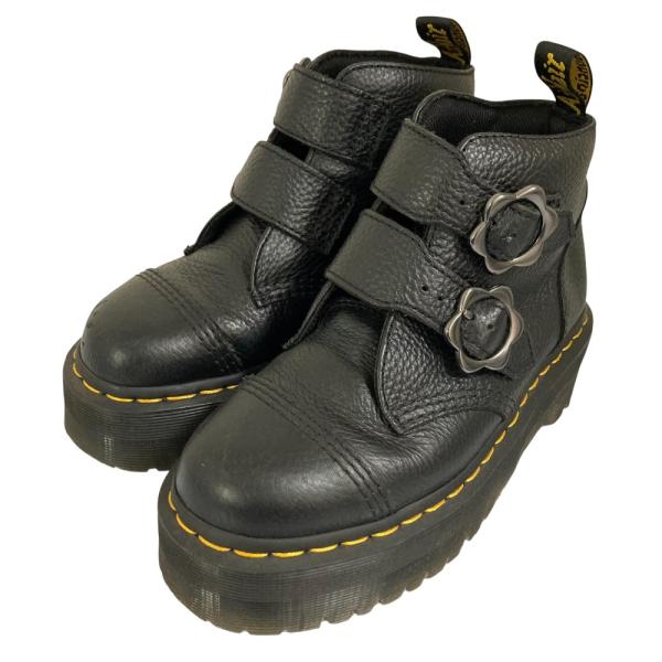 【商品名】Dr.MARTENS ドクターマーチン DEVON FLWR フラワーバックルブーツ サイズUK4 約23cm ブラック【ブランド】Dr.Martens ドクターマーチン【対象】レディース【ランク】SA ※若干の使用感はあるが、全...