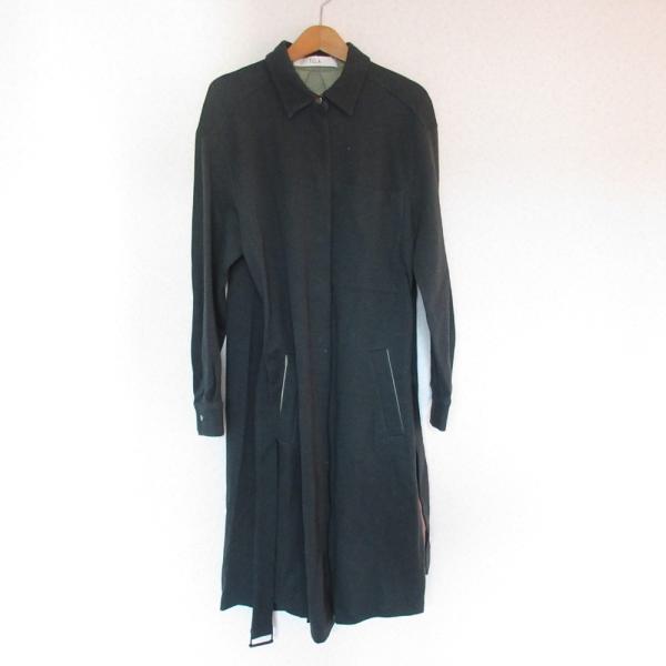 【商品名】TELA テラ abito D WINTER 長袖 ひざ丈 シャツワンピース 40 グリーン【ブランド】TELA テラ【対象】レディース【ランク】SA ※若干の使用感はあるが、全体的に状態の良い商品【カラー】グリーン【表記サイズ】...