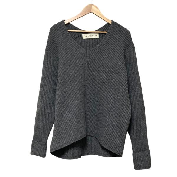 【商品名】THE SHINZONE シンゾーン VOLUME V-NECK KNIT Vネック オーバーサイズ ニット プルオーバー セーター F グレー【ブランド】THE SHINZONE シンゾーン【対象】レディース【ランク】SA ※若...