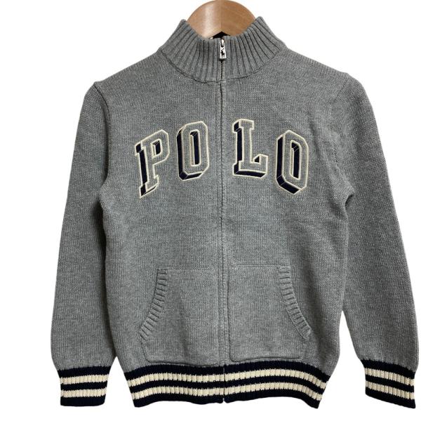 【商品名】POLO RALPH LAUREN ポロラルフローレン ロゴ ジップアップ ニット ジャケット ブルゾン キッズサイズ 7 グレー【ブランド】POLO RALPH LAUREN ポロ・ラルフローレン【対象】キッズ【ランク】SA ※...