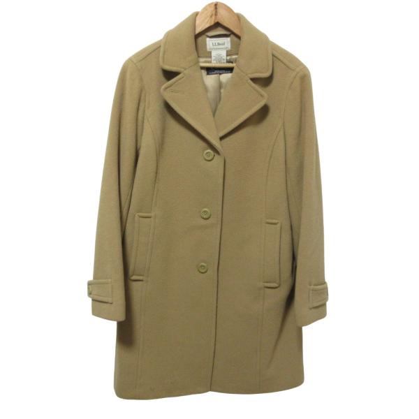 【商品名】L.L.BEAN エルエルビーン Bellandi社製生地 ウール 3Mシンサレート ロングコート 6-PET ベージュ【ブランド】L.L.Bean エルエルビーン【対象】レディース【ランク】SA ※若干の使用感はあるが、全体的に...