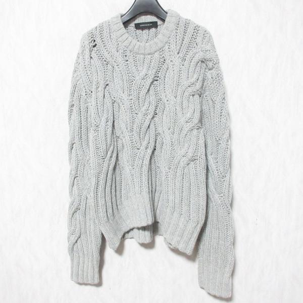 【商品名】CEDRIC CHARLIER セドリックシャルリエ アルパカ ケーブルニットセーター EPK900A0912 38 グレー【ブランド】CEDRIC CHARLIER セドリックシャルリエ【対象】レディース【ランク】SA ※若干の...