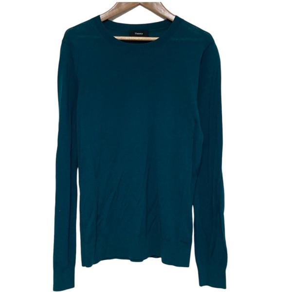 【商品名】Theory セオリー ファインウール クルーネック ニットカットソー サイズM グリーン【ブランド】theory セオリー【対象】レディース【ランク】SA ※若干の使用感はあるが、全体的に状態の良い商品【カラー】グリーン【表記サ...