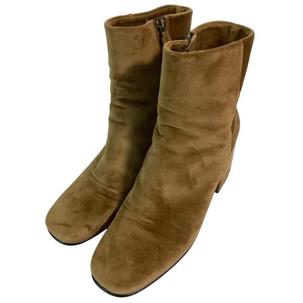 【商品名】ALBERTO FERMANI アルベルトフェルマーニ ベロア アンクルブーツ サイズ38 約24cm ベージュ【ブランド】ALBERTO FERMANI アルベルトフェルマーニ【対象】レディース【ランク】SA ※若干の使用感はあ...