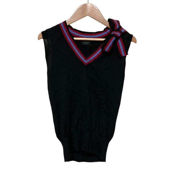 【商品名】Paul Smith ポールスミス ブラックレーベル Vネック ノースリーブ ニットベスト M ブラック【ブランド】Paul Smith BLACK ポールスミスブラック【対象】レディース【ランク】SA ※若干の使用感はあるが、全...