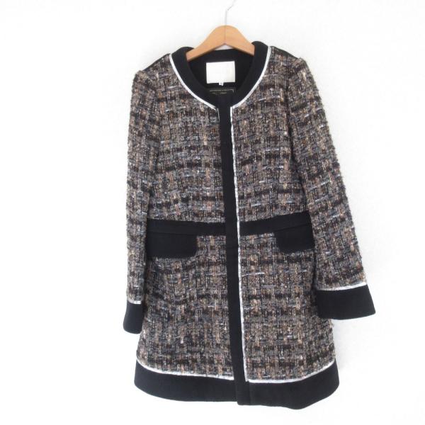 【商品名】VOUS ETES ヴゼット ツイードコート 36 ブラック【ブランド】VOUS ETES ヴゼット【対象】レディース【ランク】SA ※若干の使用感はあるが、全体的に状態の良い商品【カラー】ブラック【表記サイズ】36【実寸サイズ】...
