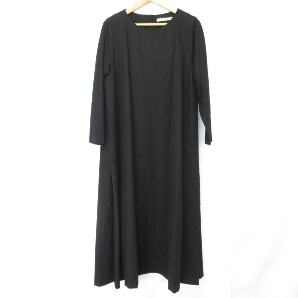 【商品名】evam eva エヴァムエヴァ wool side tuck one-piece ウール ロングスリーブ ワンピース サイズ1 ブラック【ブランド】evam eva エヴァムエヴァ【対象】レディース【ランク】SA ※若干の使用感...
