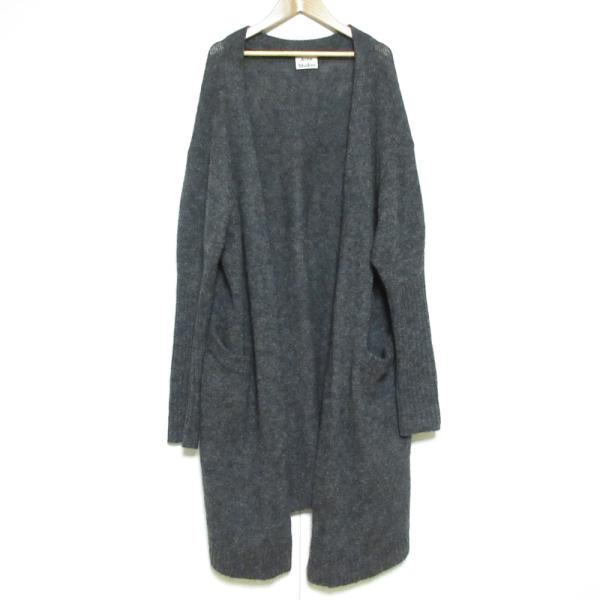 【商品名】Acne Studios アクネ ストゥディオズ RAYA MOHAIR モヘヤブレンド ロング ニットカーディガン Sサイズ グレー【ブランド】ACNE アクネ【対象】レディース【ランク】SA ※若干の使用感はあるが、全体的に状...