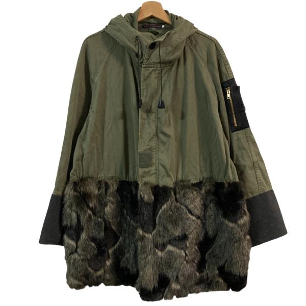 【商品名】HARVEY FAIRCLOTH ファーヴィーフェアクロス フェイクファー コンビ モッズコート ジャケット サイズS カーキ【ブランド】HARVEY FAIRCLOTH ファーヴィーフェアクロス【対象】レディース【ランク】A ※...