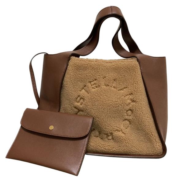 【商品名】STELLA McCARTNEY ステラマッカートニー ステラロゴ ボア素材 2WAY ショルダーバッグ 513860 ブラウン【ブランド】Stella McCartney ステラマッカートニー【対象】レディース【ランク】SA ※...
