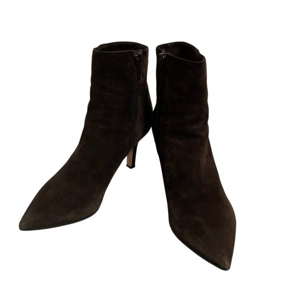 【商品名】PELLICO ペリーコ サイドジップ スエード ポインテッドトゥ ショートブーツ ブーティ 35.5 22.5cm相当 ブラウン【ブランド】PELLICO ペリーコ【対象】レディース【ランク】SA ※若干の使用感はあるが、全体的...