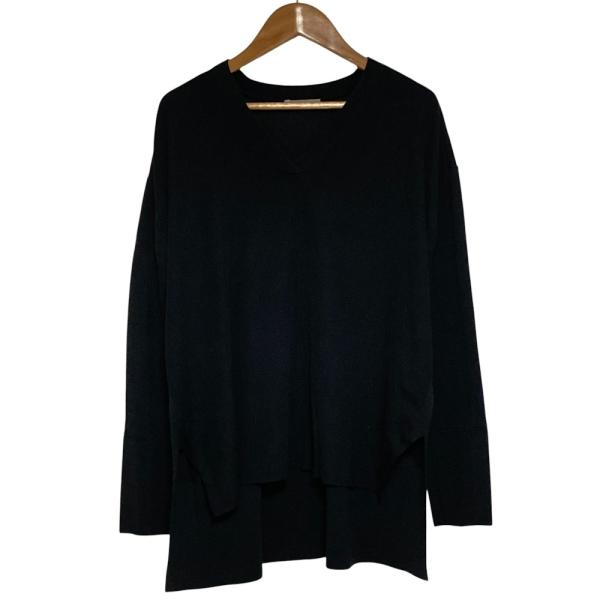【商品名】Theory luxe セオリーリュクス NORFOLK NIKA Vネック ウール ニット セーター サイズ38 ブラック【ブランド】theory luxe セオリーリュクス【対象】レディース【ランク】A ※使用感はあるが、傷や...