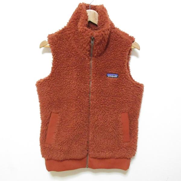 【商品名】patagonia パタゴニア Dusty Mesa Vest フリース ボア ベスト 25120 XS オレンジブラウン【ブランド】patagonia パタゴニア【対象】レディース【ランク】SA ※若干の使用感はあるが、全体的に...