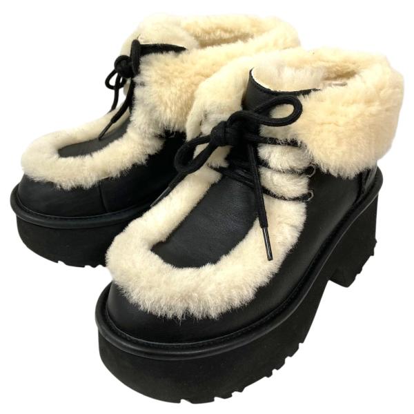 【商品名】UGG アグ W ESMEE LEATHER LACE UP エスミー レザー レースアップ ブーツ US7 24cm ブラック【ブランド】UGG アグ【対象】レディース【ランク】A ※使用感はあるが、傷や汚れの少ない商品【カラー...