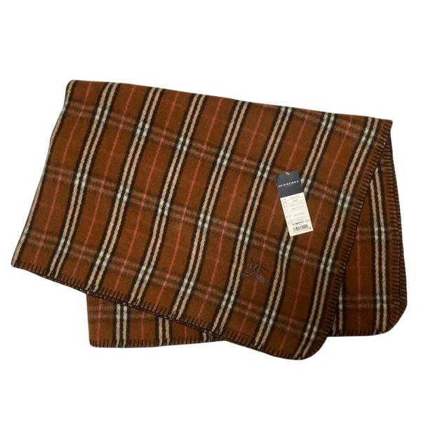 【商品名】BURBERRY バーバリー ロンドン ノバチェック ウールハーフケット ブラウン【ブランド】BURBERRY バーバリー【対象】レディース【ランク】NS ※新品同様の商品・未使用品【カラー】ブラウン【実寸サイズ】縦：103cm横...