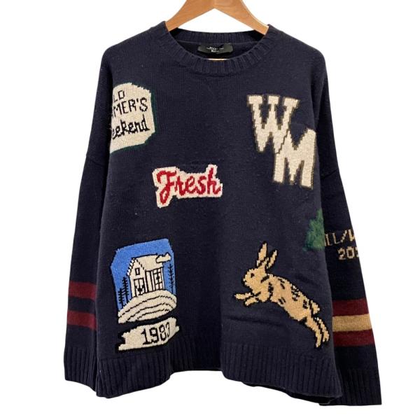 【商品名】25AW Weekend Max Mara マックスマーラウィークエンド ウール ニット セーター S ネイビー【ブランド】MAX MARA WEEK END マックスマーラ ウィークエンド【対象】レディース【ランク】A ※使用感...