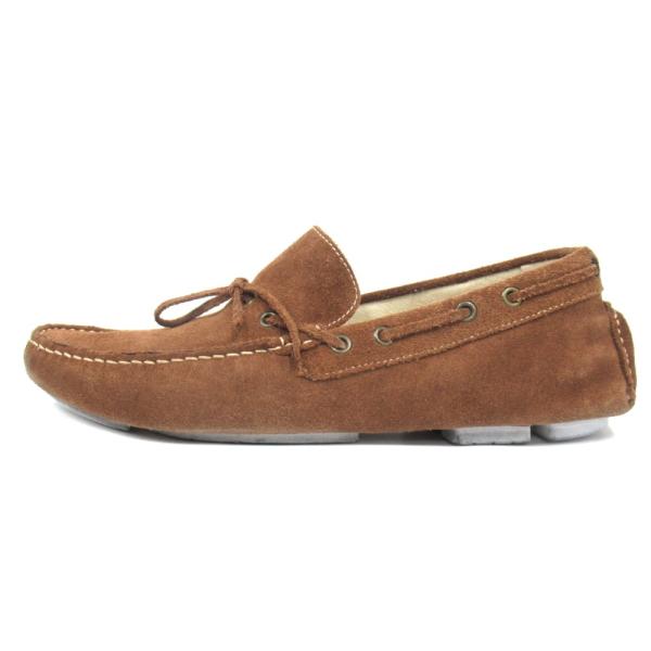 【商品名】STEFANO GAMBA ステファノガンバ スエードレザー ドライビング シューズ ローファー スリッポン 靴 サイズ39 茶 ブラウン【ブランド】STEFANO GAMBA ステファノガンバ【対象】メンズ【ランク】B ※使用感...