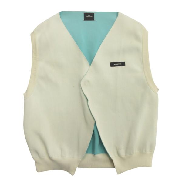 【商品名】SYU.HOMME/FEMM Reversible knit vest リバーシブル ニット ベスト セーター カットソー ノースリーブ 白 ホワイト 緑 グリーン【ブランド】SYU.HOMME/FEMM シュウ オム フェム【対...
