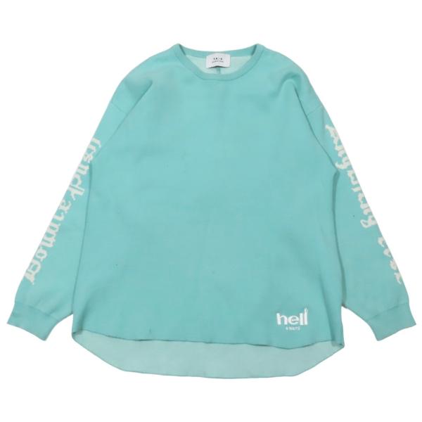 【商品名】TAIN DOUBLE PUSH タインダブルプッシュ KNIT FOOTBALL ニット セーター 長袖 カットソー M ミントグリーン T313-KNLT02【ブランド】TAIN DOUBLE PUSH タインダブルプッシュ【...