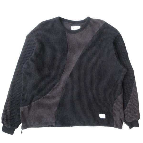 【商品名】MAGIC STICK マジックスティック Hallucination Waffle ワッフル サーマル シャツ スウェット カットソー 長袖 ドローコード Ｌ【ブランド】MAGIC STICK マジックスティック【対象】メンズ【...