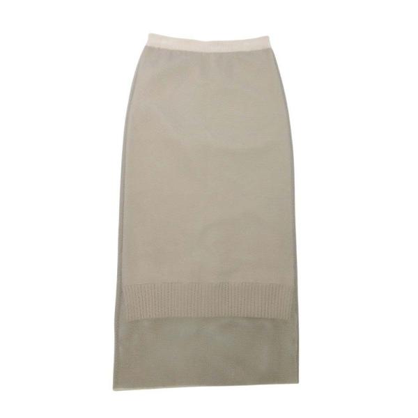 【商品名】19ss UN3D. アンスリード メッシュ ニット スカート タイト イージーウエスト ロング MESH KT TIGHT SK 36 ベージュ 【ブランド】UN3D. アンスリード【対象】レディース【ランク】A ※使用感はある...