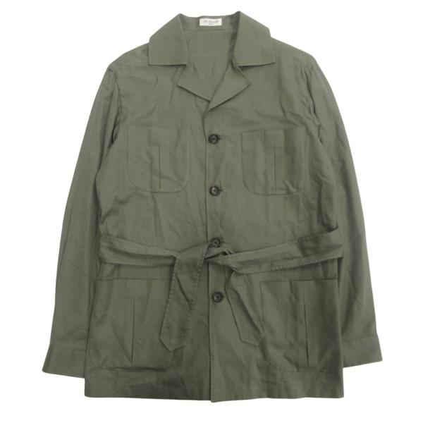 【商品名】De Petrillo デペトリロ SAHARIANA サハリアーナ サファリ ジャケット ブルゾン シャツ 44 緑 グリーン【ブランド】De Petrillo デペトリロ【対象】メンズ【ランク】SA ※若干の使用感はあるが、全...