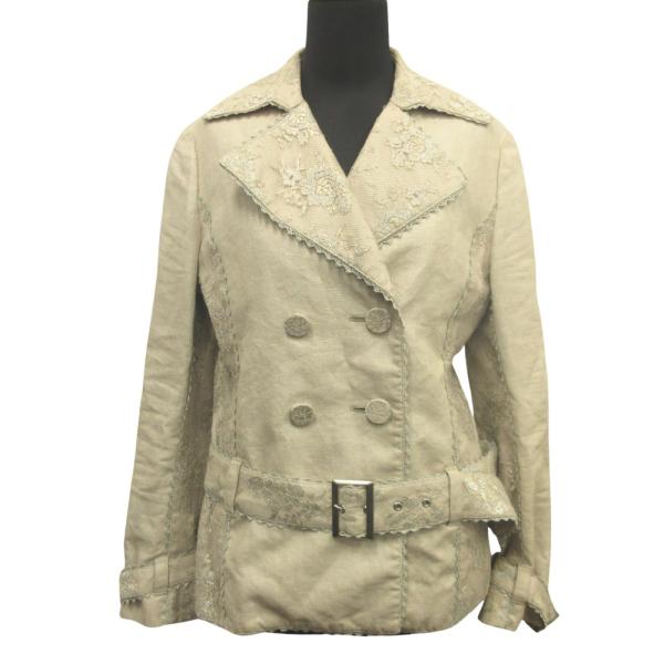 【商品名】EMOTIONALL DRESSES エモーショナル ドレッシーズ ショート トレンチ コート ジャケット ブルゾン レース 40 ベージュ【ブランド】EMOTIONALL DRESSES エモーショナル ドレッシーズ【対象】レデ...