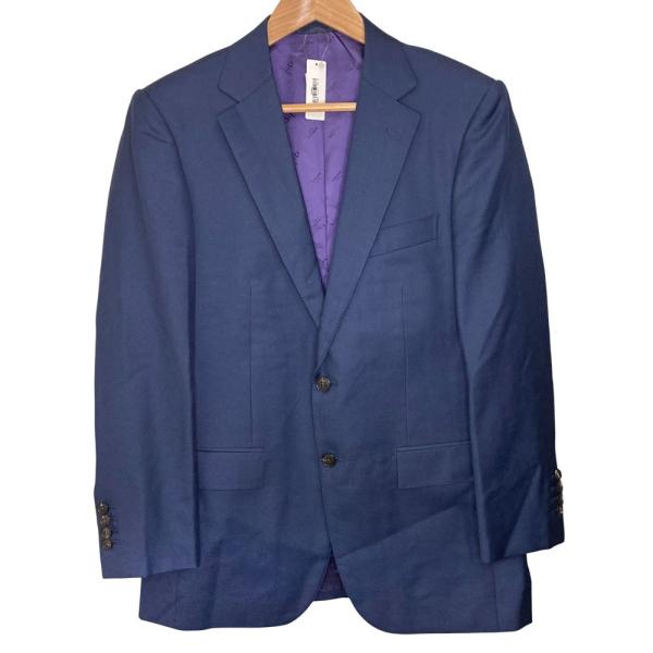 【商品名】DORMEUIL ドーメルブティック ソリッド ウールシルク シングル テーラードジャケット サイズ50R ネイビー【ブランド】DORMEUIL ドーメル【対象】メンズ【ランク】SA ※若干の使用感はあるが、全体的に状態の良い商品...