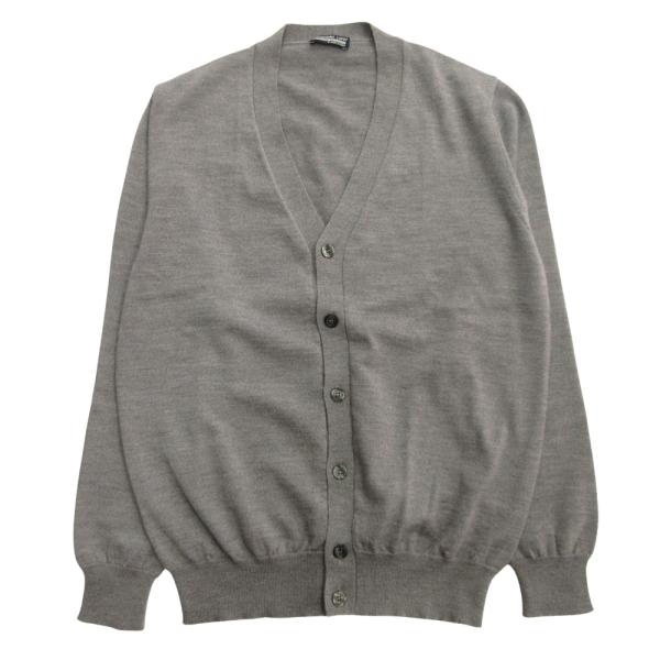 【商品名】Alessandro Luppi アレッサンドロルッピ カーディガン ニット セーター メリノウール ハイゲージ グレー【ブランド】Alessandro Luppi アレッサンドロルッピ【対象】メンズ【ランク】SA ※若干の使用感...