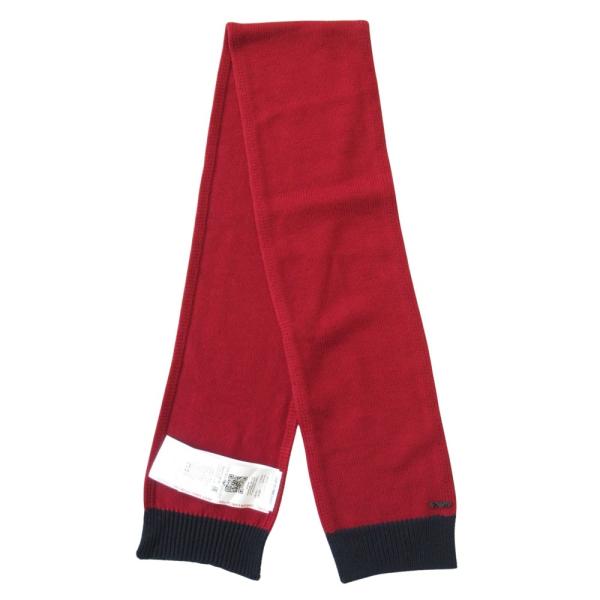 【商品名】エンポリオアルマーニ EMPORIO ARMANI ニット マフラー ロゴ サイズ24-36M ネイビー/レッド【ブランド】Emporio Armani エンポリオ・アルマーニ【対象】キッズ【ランク】SA ※若干の使用感はあるが、...