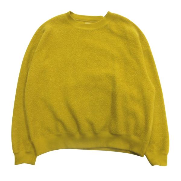 【商品名】sanca サンカ NAPPING PILE CREW パイル クルーネック スウェット カットソー トレーナー シャツ フリース 0 黄 イエロー【ブランド】Sanca サンカ【対象】メンズ【ランク】A ※使用感はあるが、傷や汚...
