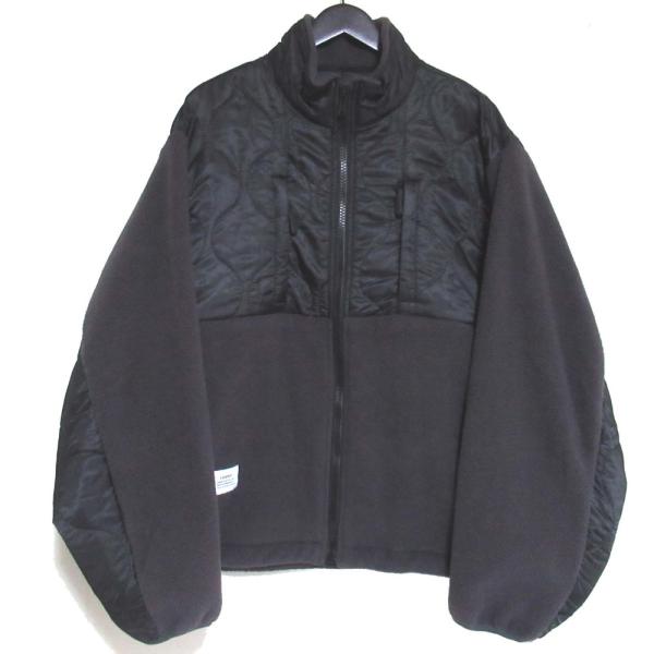 【商品名】LIBERE リベーレ ナイロン切り替え ジップアップ FLEECE JACKET フリースジャケット Lサイズ グレー×ブラック【ブランド】LIBERE リベーレ【対象】メンズ【ランク】SA ※若干の使用感はあるが、全体的に状態...